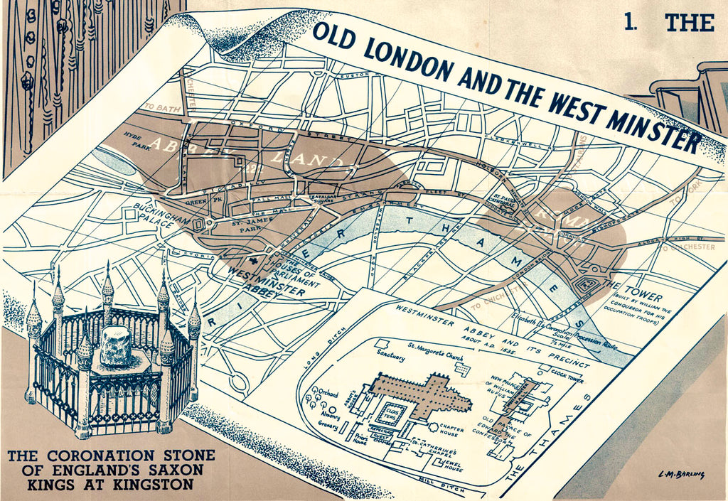(U.K.-Thematic) The Coronation Ceremony, Barling - Pictorial Charts, 1 ...