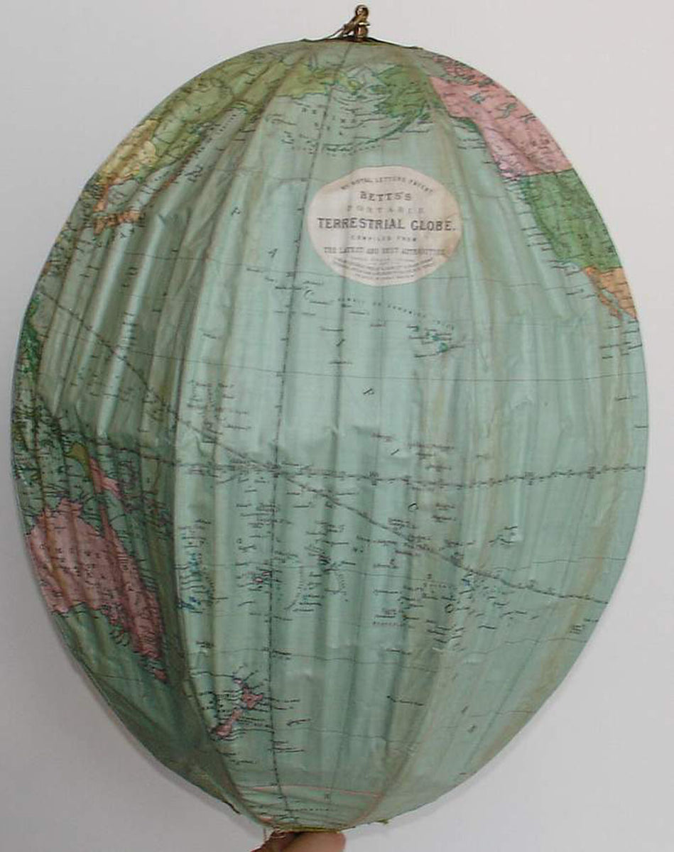 (World) Bett's Portable Terrestrial Globe compiled from the lat – The ...