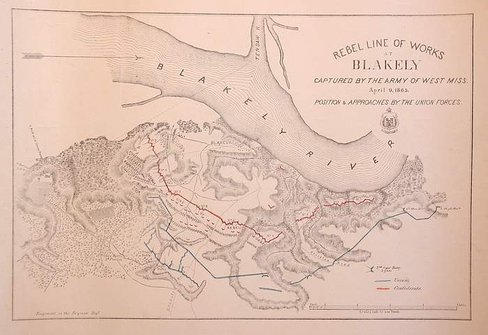 Rebel Line of Works at Blakely – The Old Map Gallery
