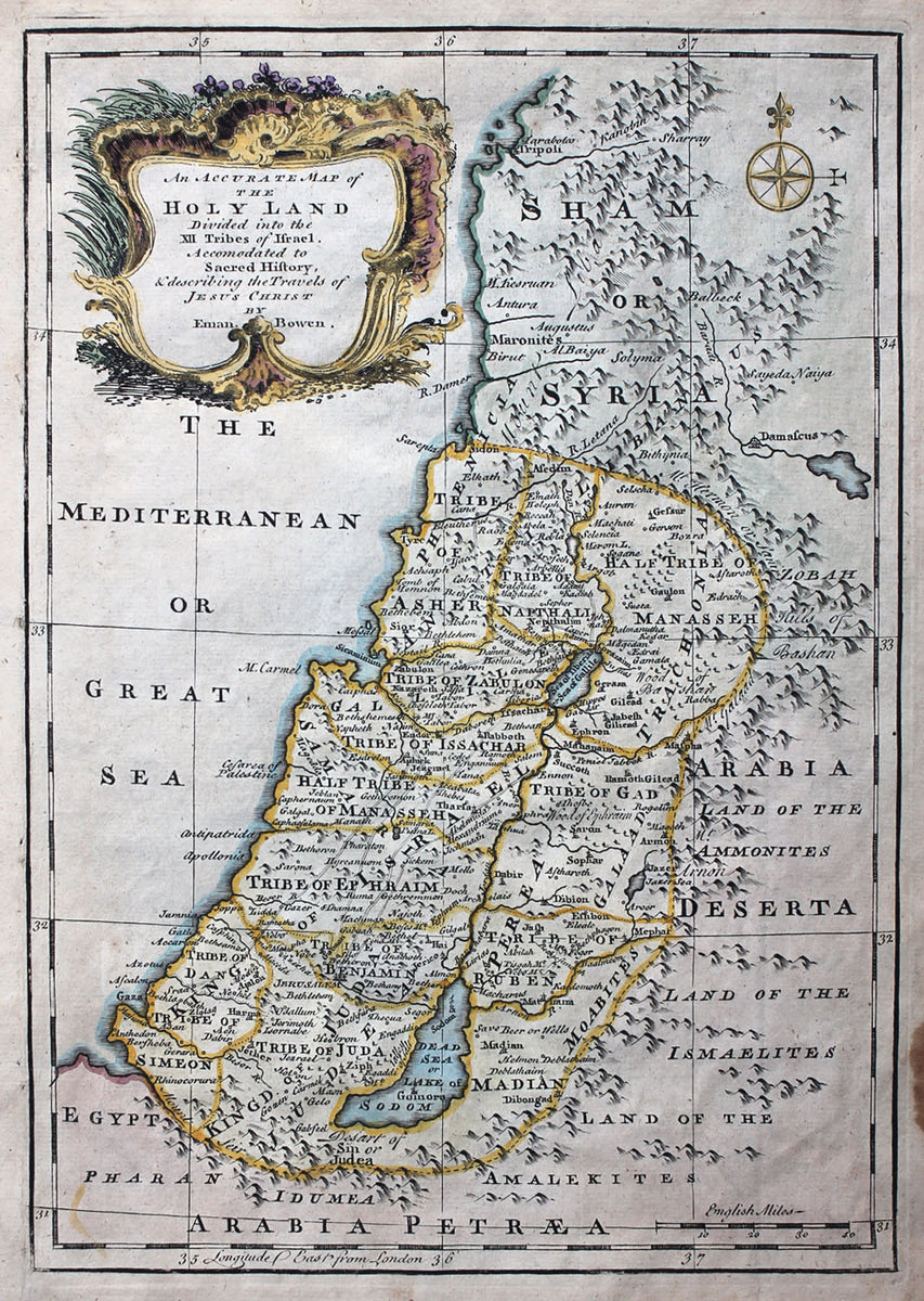 (Israel-Palestine) Holy Land – The Old Map Gallery