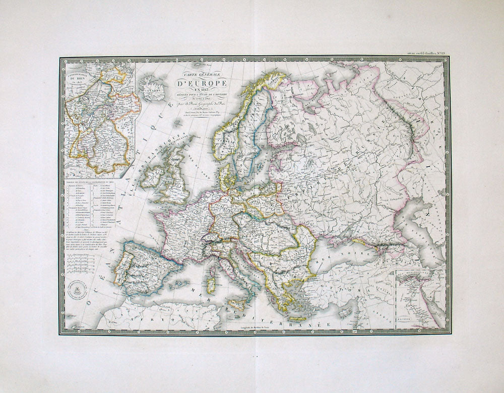 Carte Generale D'Europe en 1815 – The Old Map Gallery