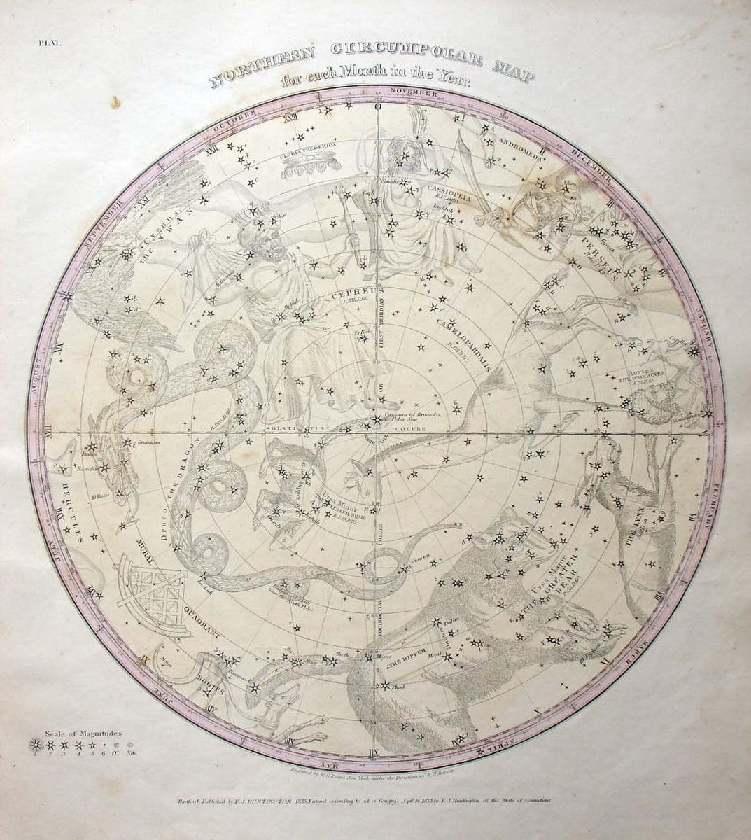 (Celestial) Northern Circumpolar Map – The Old Map Gallery