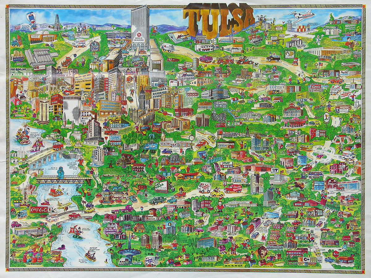 (OK-Tulsa) Tulsa – The Old Map Gallery