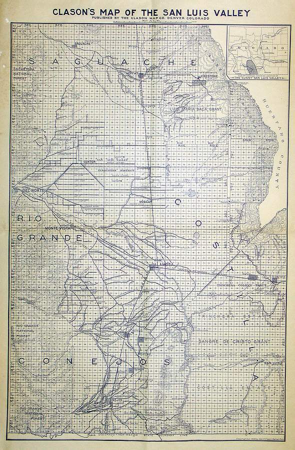 (Colorado) ... San Luis Valley – The Old Map Gallery