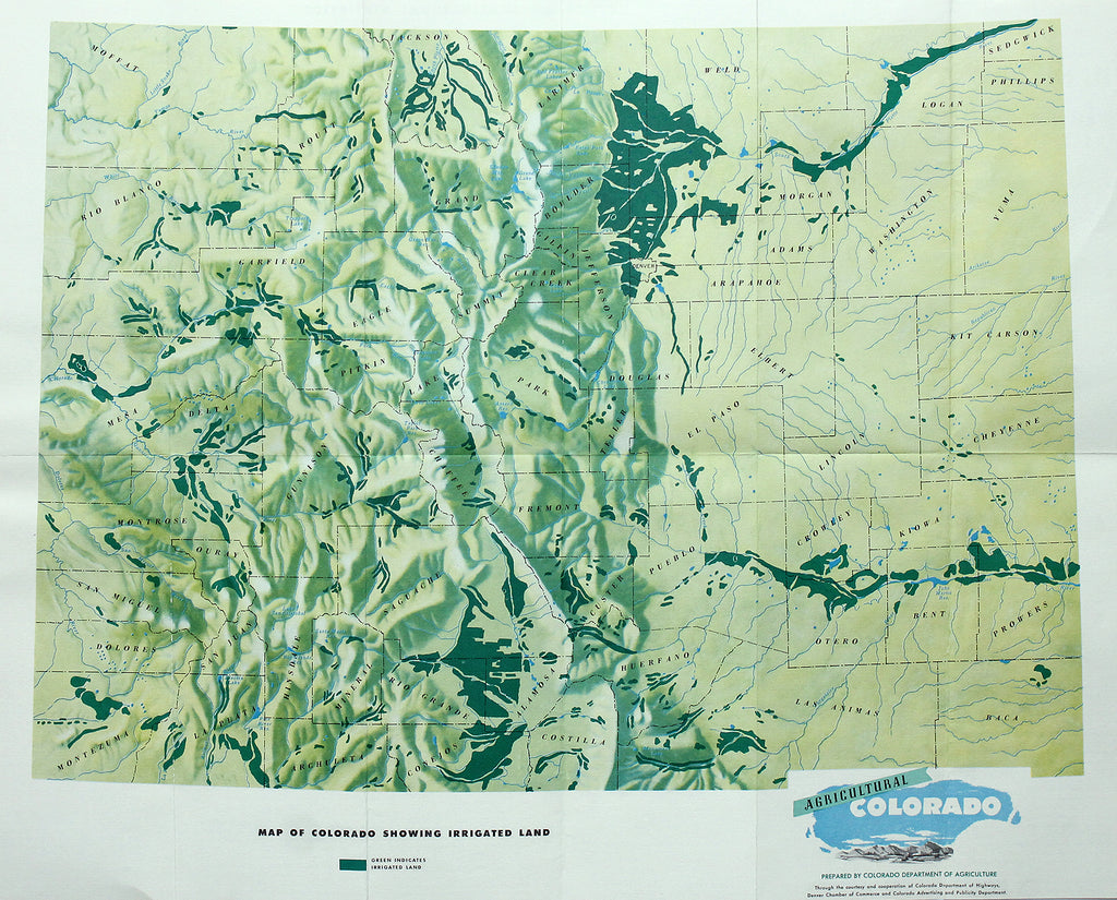 (CO. - Agri.) Agricultural Colorado – The Old Map Gallery
