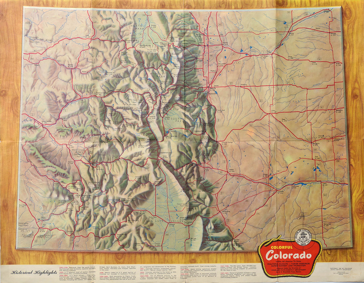 (CO) Colorful Colorado – The Old Map Gallery
