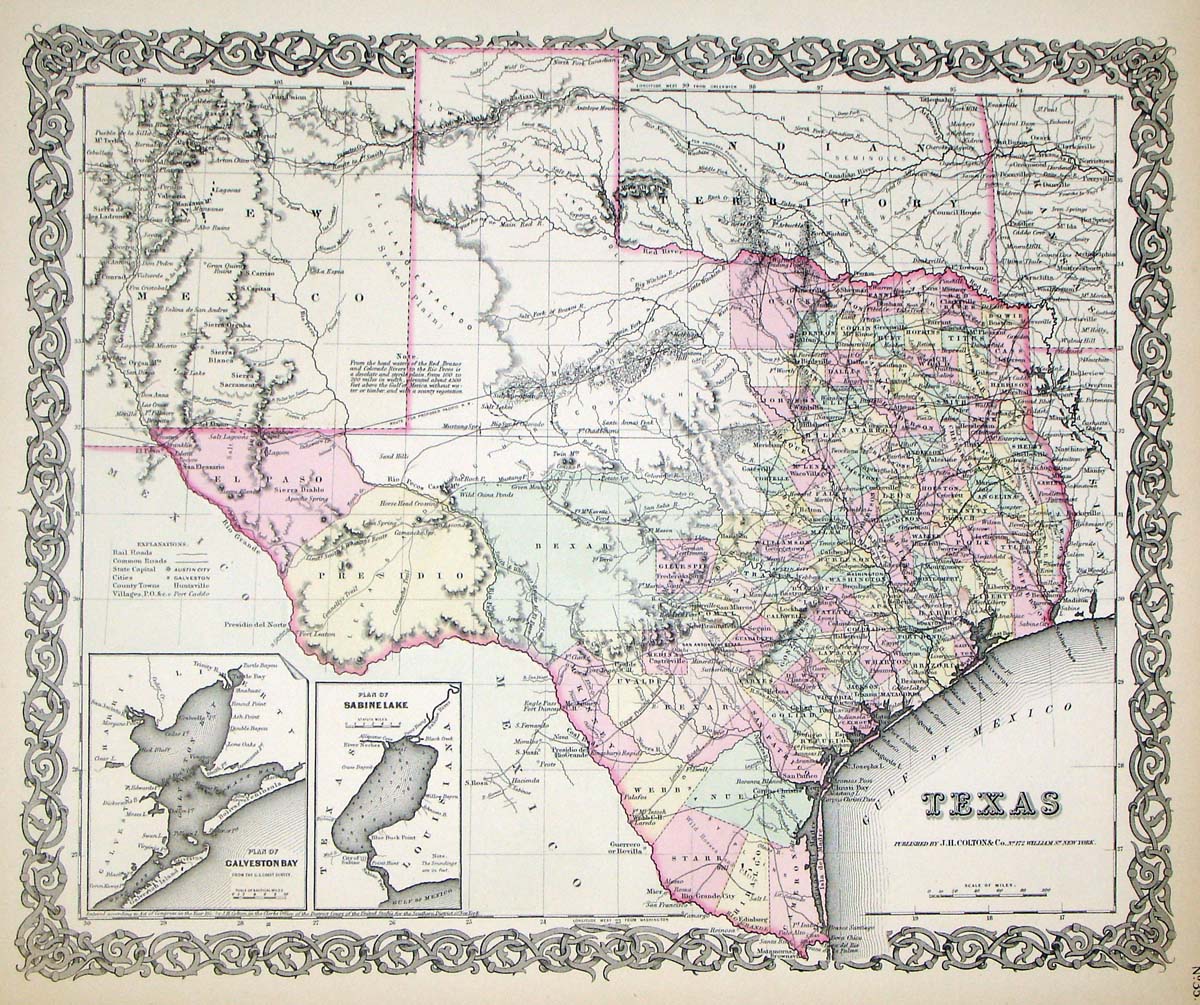 Texas – The Old Map Gallery