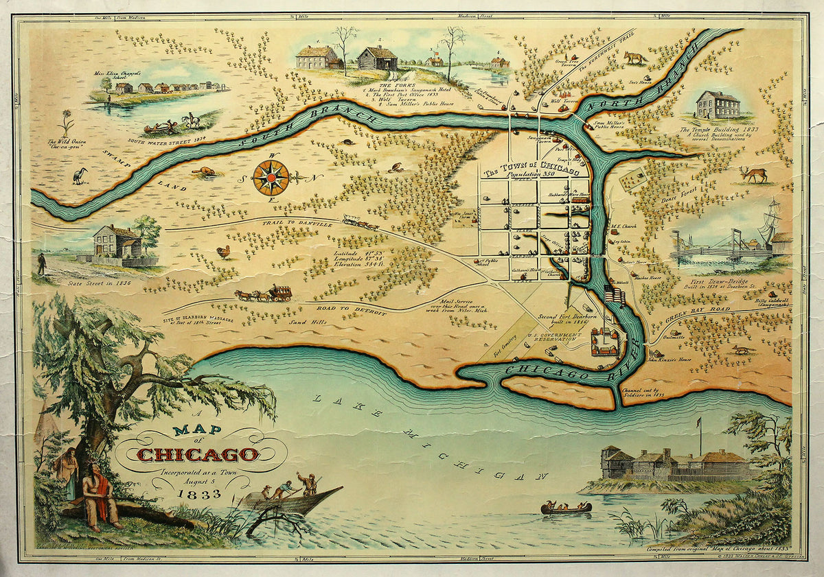 (Il.- Chicago) Map of Chicago... – The Old Map Gallery