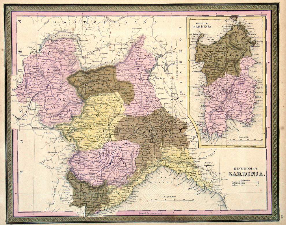 Kingdom of Sardinia – The Old Map Gallery