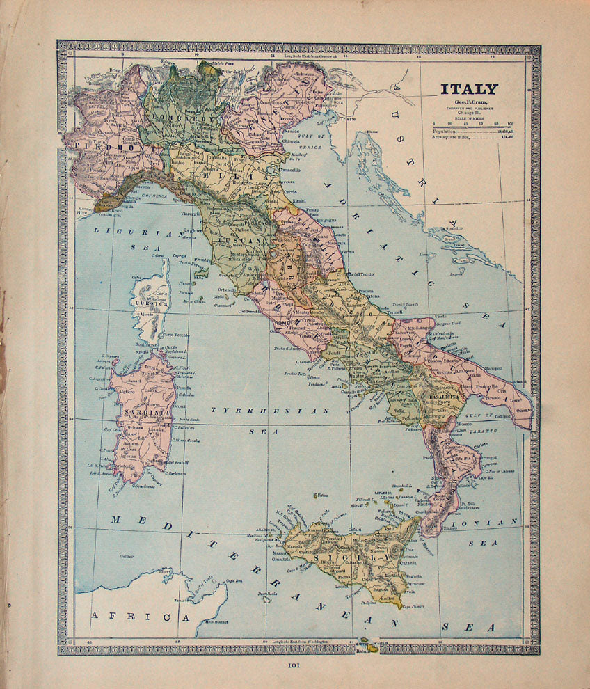 Italy – The Old Map Gallery