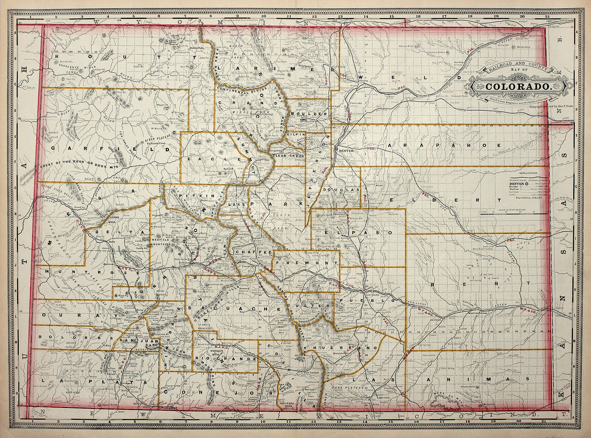 (CO.) Colorado – The Old Map Gallery