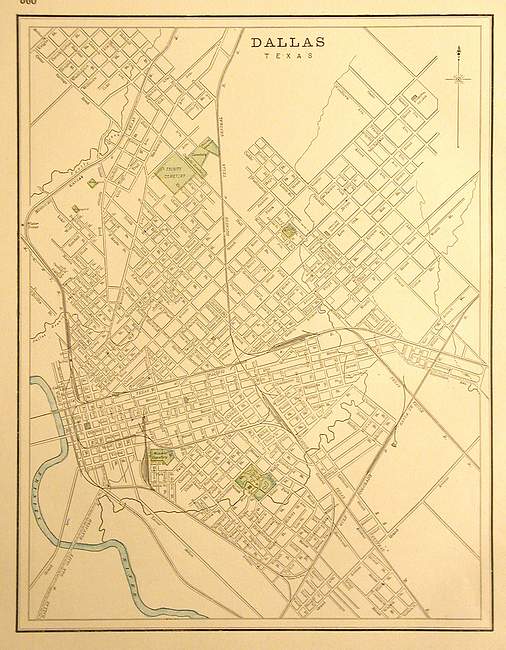 Dallas Texas – The Old Map Gallery