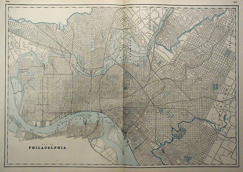 Map of Philadelphia – The Old Map Gallery
