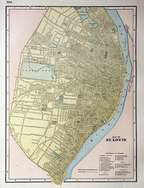 Map of St. Louis – The Old Map Gallery
