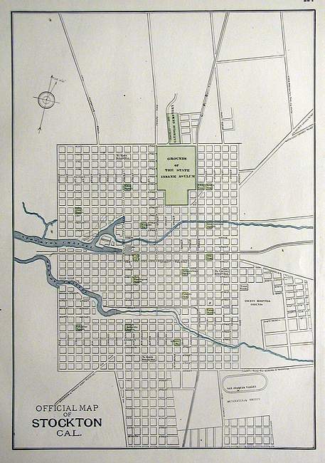 Official Map of Stockton Cal. – The Old Map Gallery
