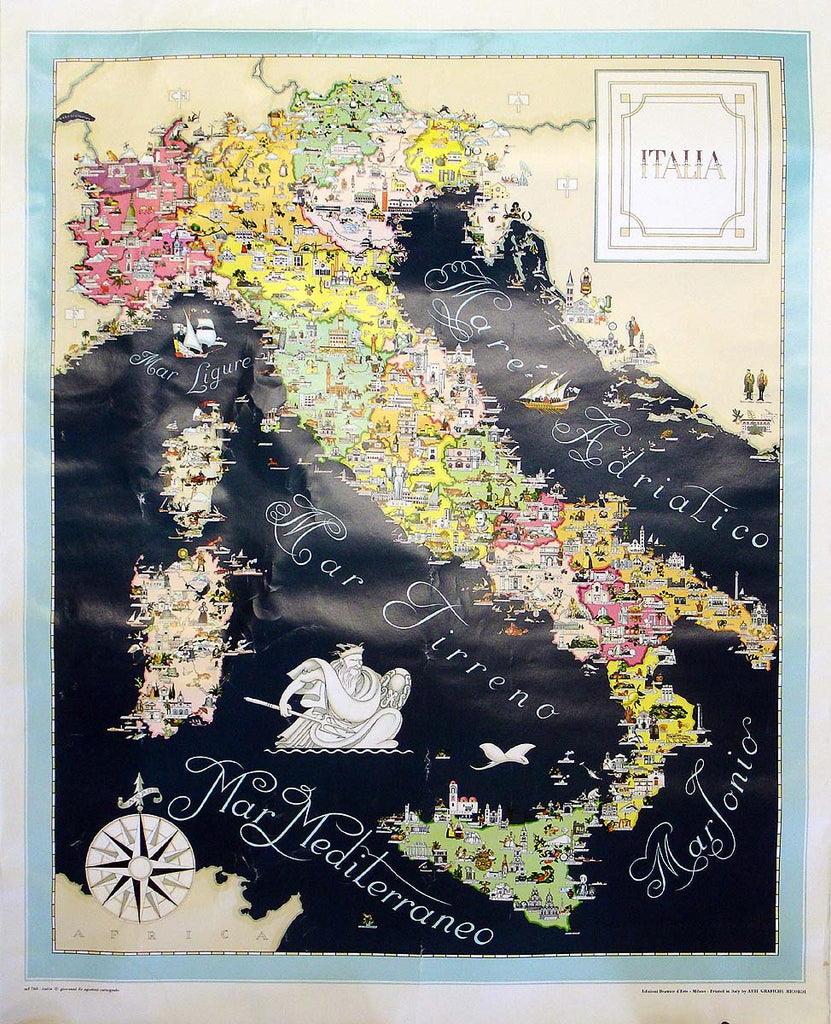 (Italy) Italia Carta Automobilistica – The Old Map Gallery
