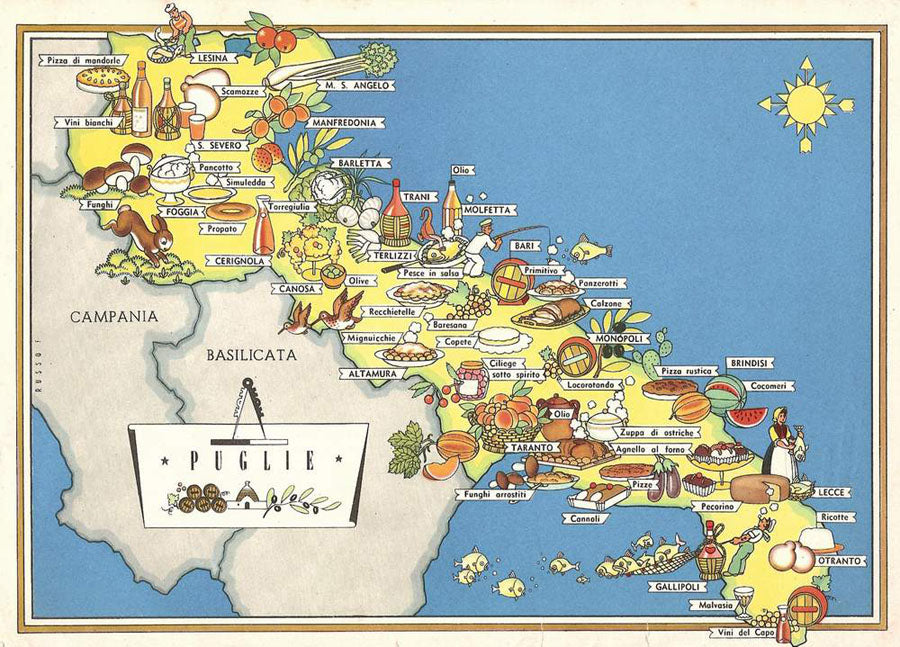 Puglie (Food & Wine) – The Old Map Gallery