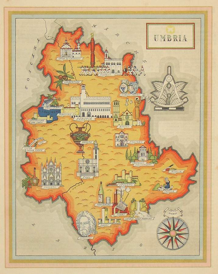Umbria – The Old Map Gallery
