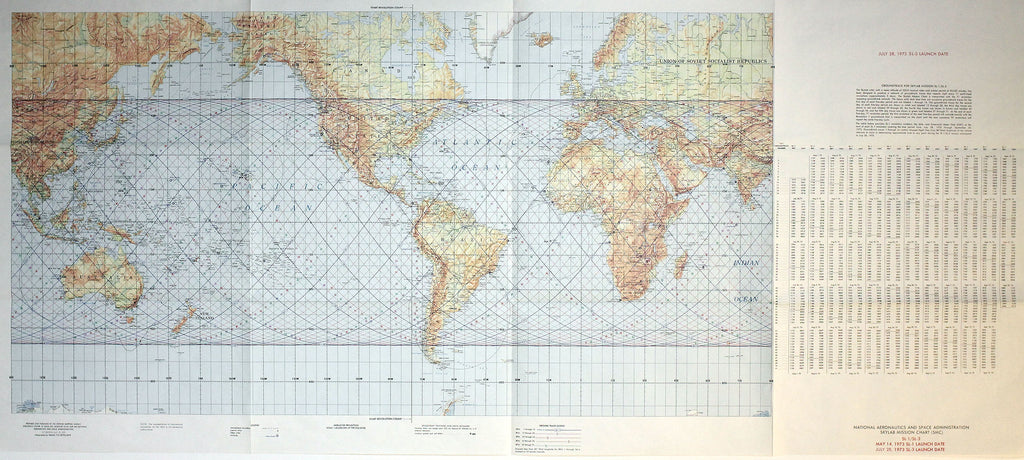 (Space) Skylab Mission Chart – The Old Map Gallery