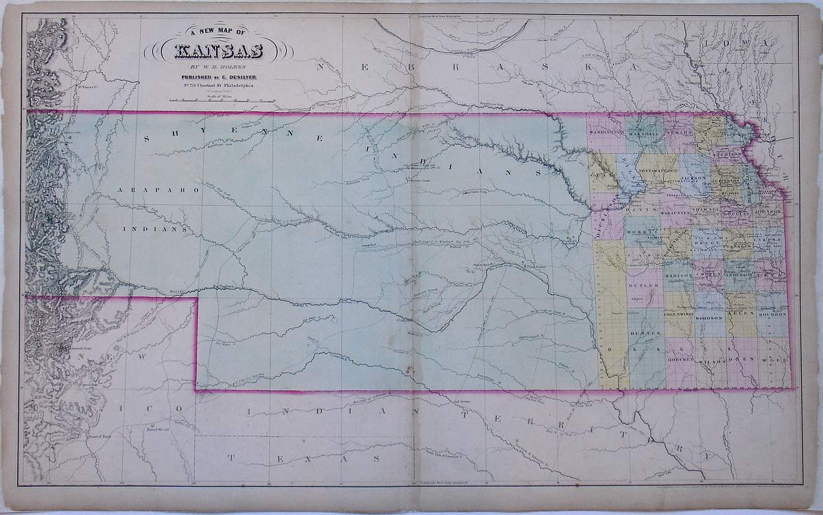 A New Map of Kansas... – The Old Map Gallery