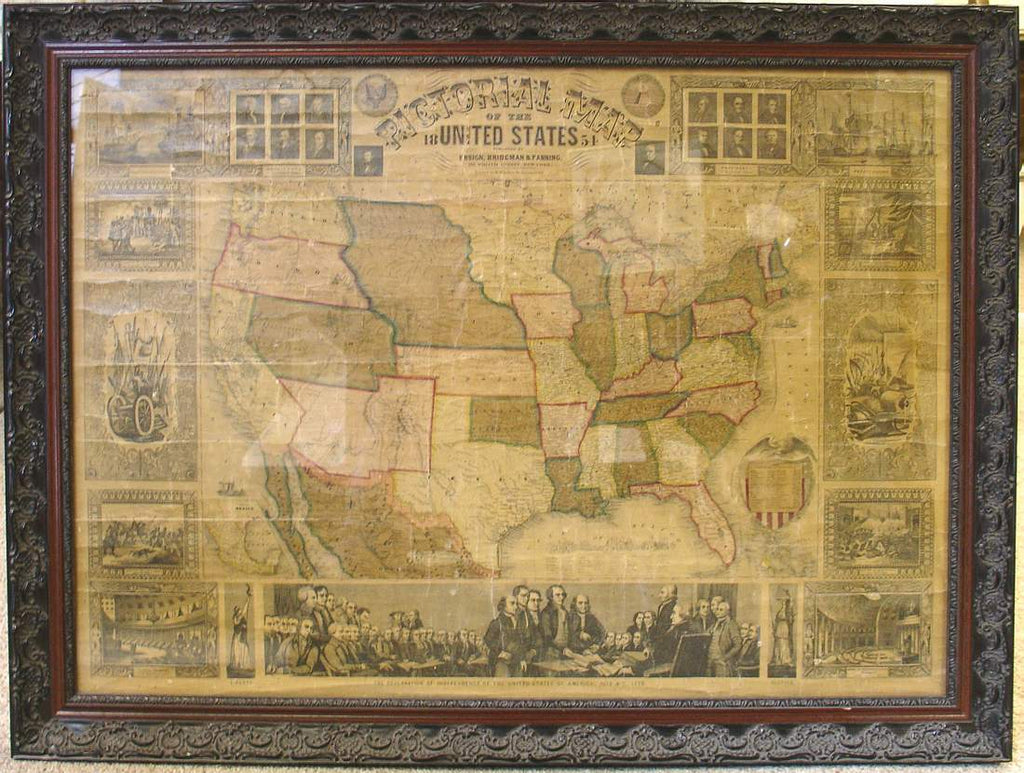 Pictorial Map of the United States – The Old Map Gallery