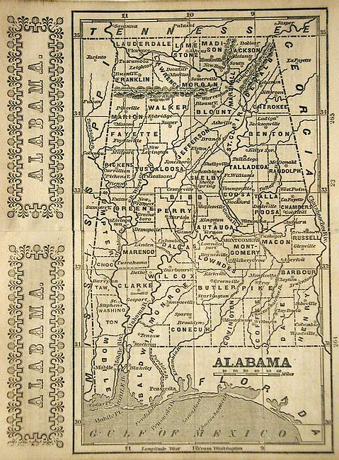 Alabama – The Old Map Gallery