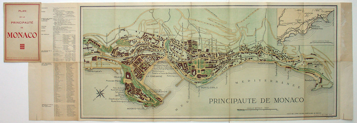 (Monaco) Principaute De Monaco.... – The Old Map Gallery