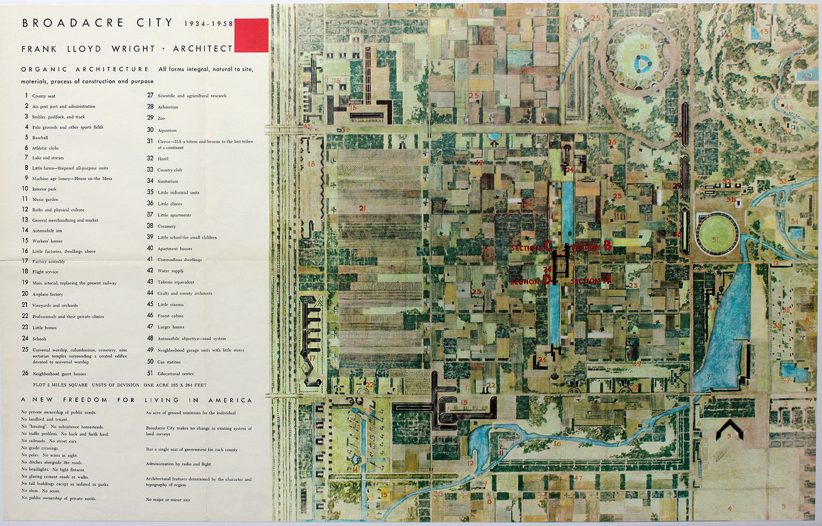 (Thematic) Broadacre City – The Old Map Gallery