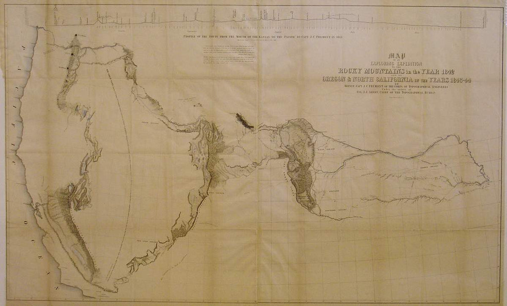 (West) Map of an Exploring Expedition – The Old Map Gallery