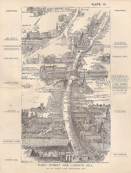 FLEET STREET... (London) – The Old Map Gallery