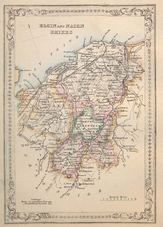 Elgin & Nairn Shires – The Old Map Gallery