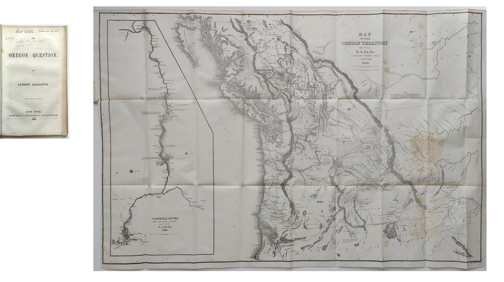 (West) Map of the Oregon Territory By The U.S. Ex. Ex... – The Old Map ...