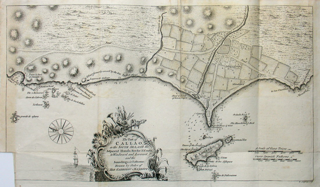 (Peru) The Port of Callao, in the... – The Old Map Gallery