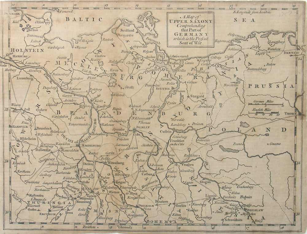 A Map of Upper Saxony... Part of Germany – The Old Map Gallery