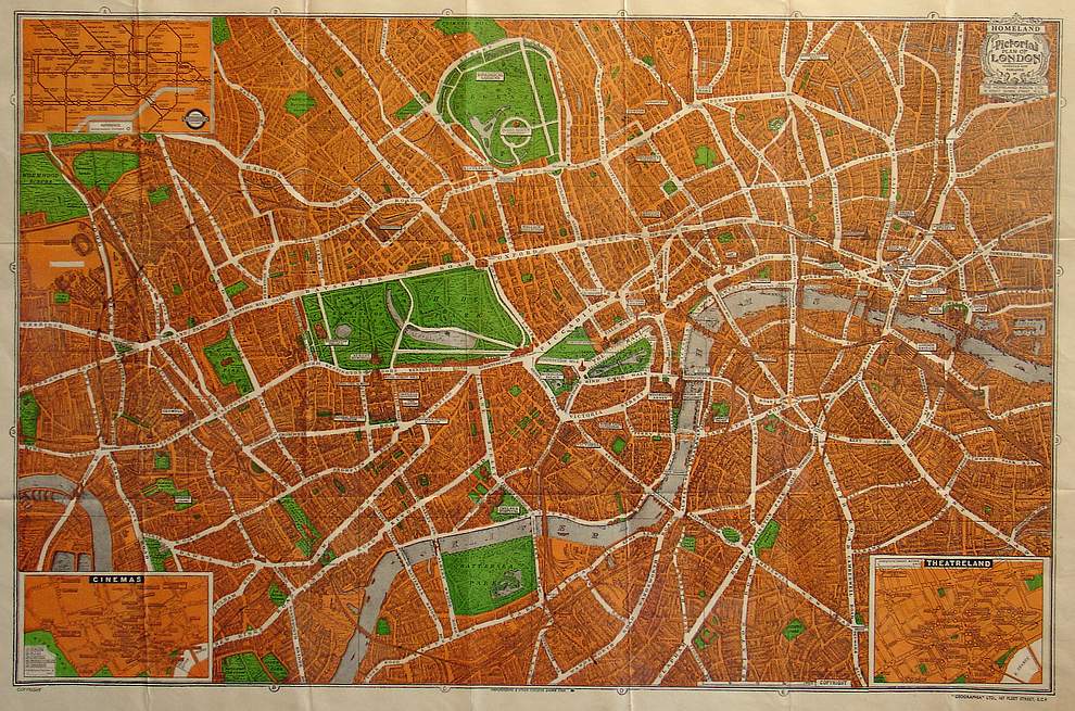 Pictorial Plan of London – The Old Map Gallery