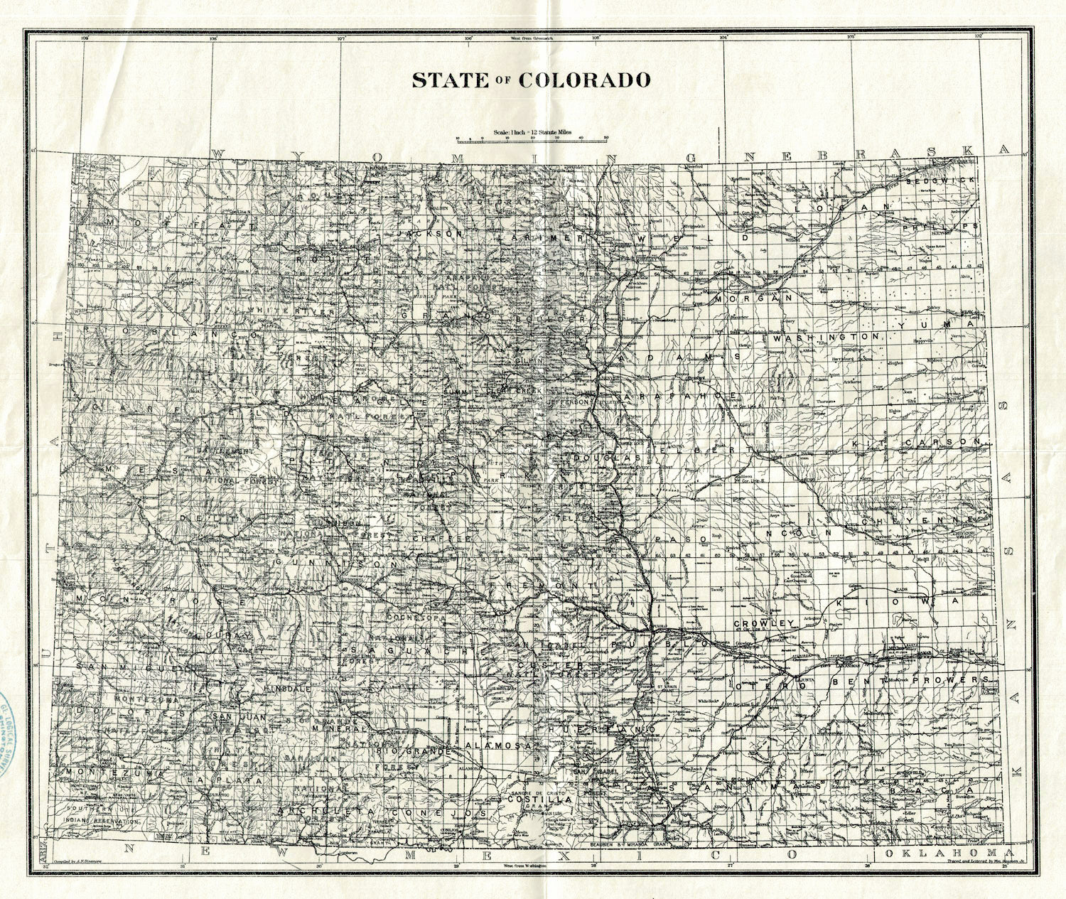 (CO.) State Of Colorado – The Old Map Gallery
