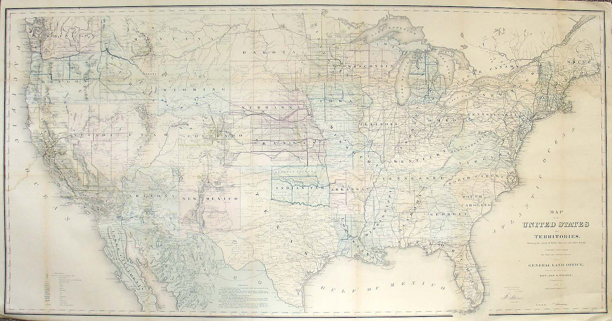 (United States) Map of United States – The Old Map Gallery