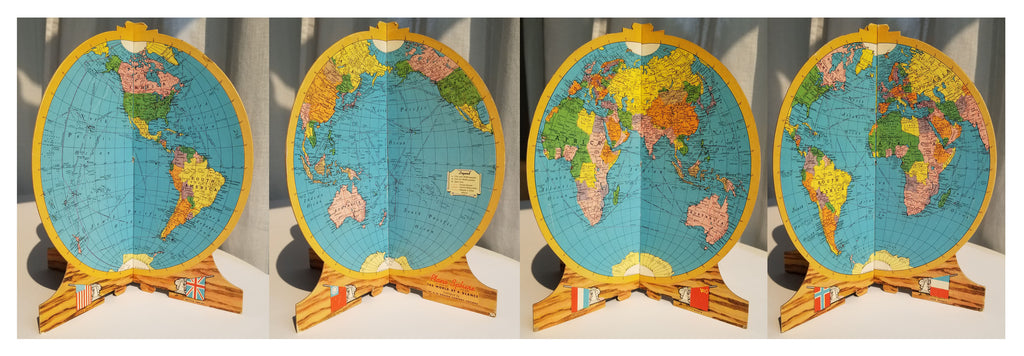 (World - WWII) Plano-Sphere – The Old Map Gallery