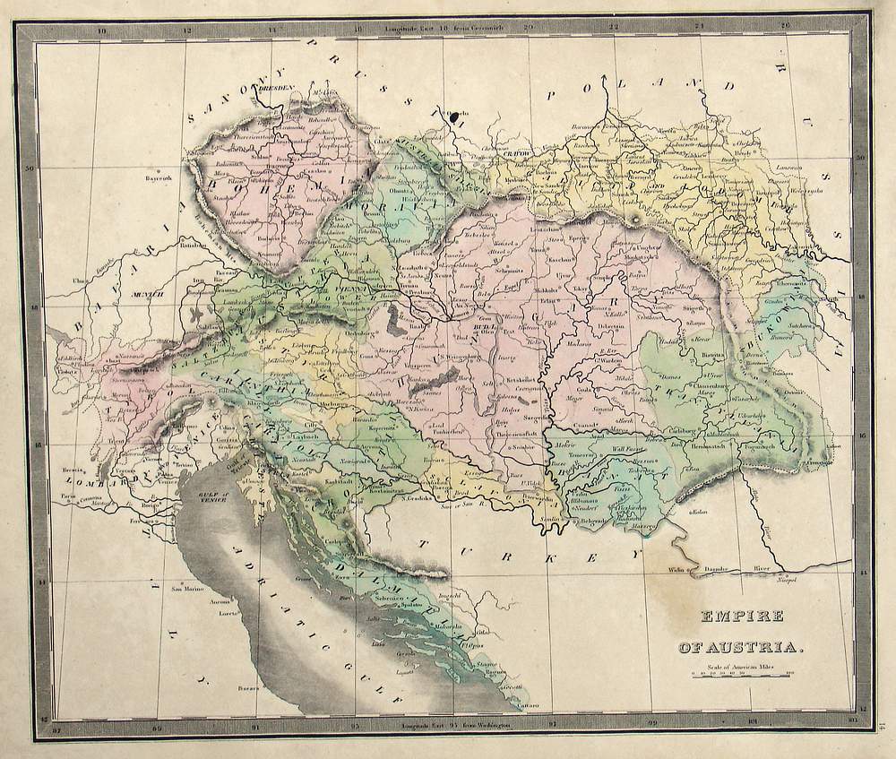 Empire of Austria – The Old Map Gallery