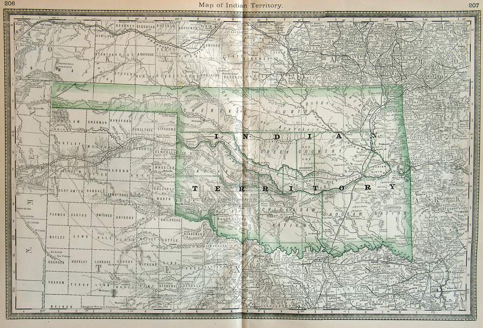 Map of Indian Territory – The Old Map Gallery