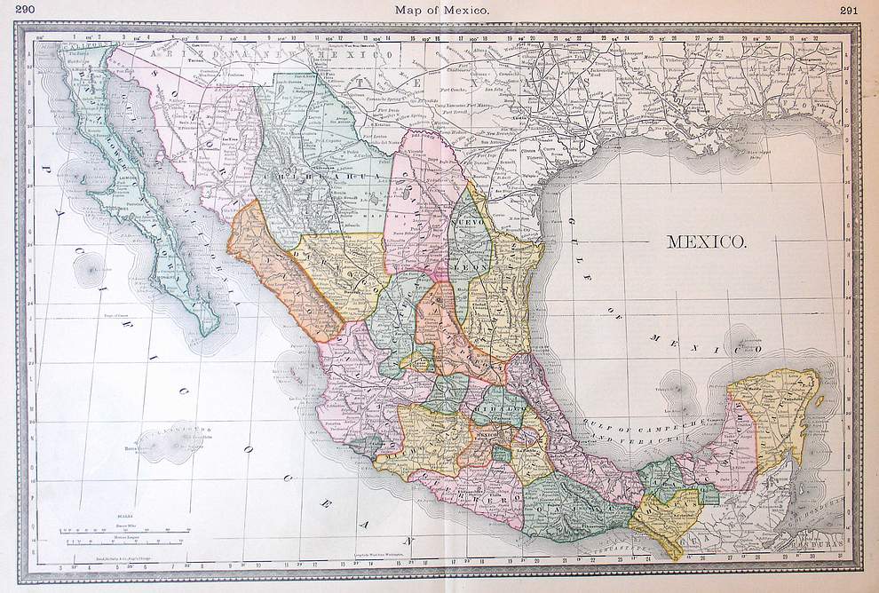 Map of Mexico – The Old Map Gallery