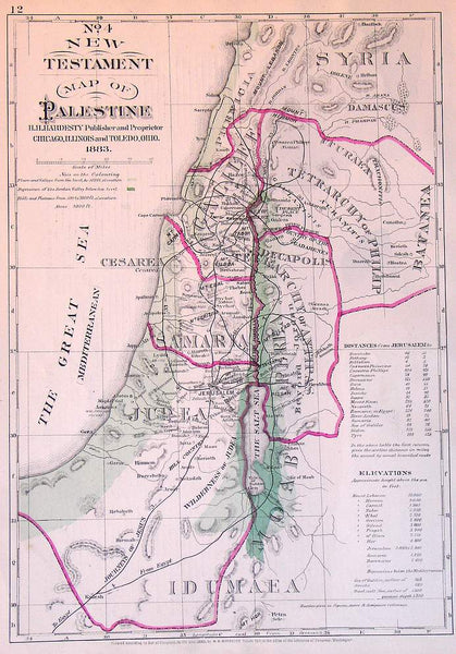 New Testament Palestine Map
