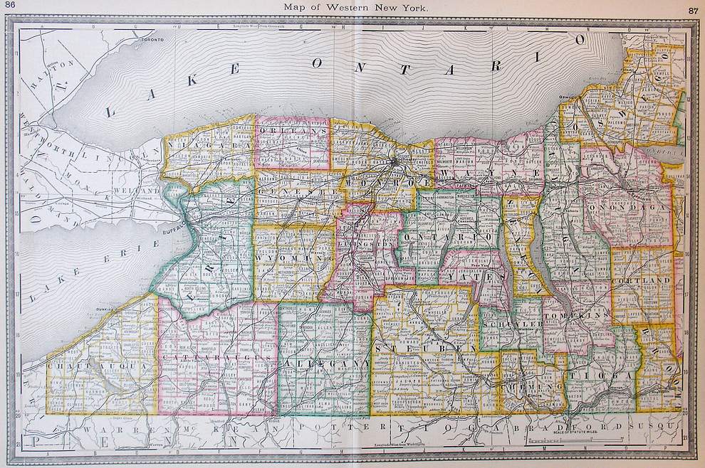 Map of Western New York – The Old Map Gallery