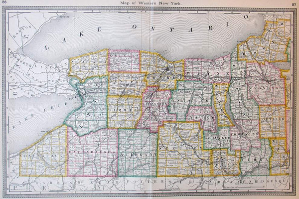 Western New York State Map Highways Closure New York State Thruway