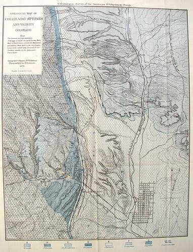 Geological Map of Colorado Springs and vicinity – The Old Map Gallery