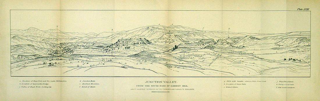 (Wyoming-Yellowstone) Junction Valley – The Old Map Gallery