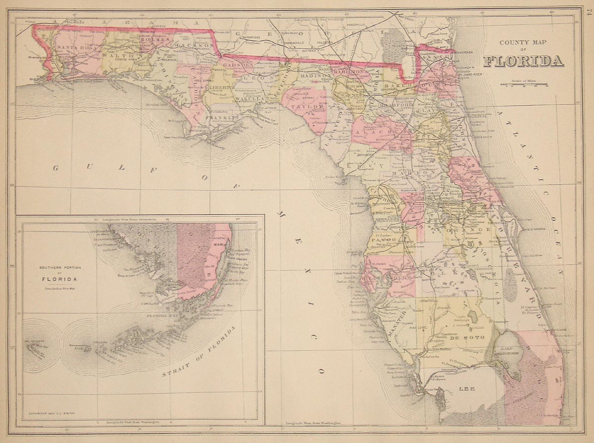 Florida – The Old Map Gallery