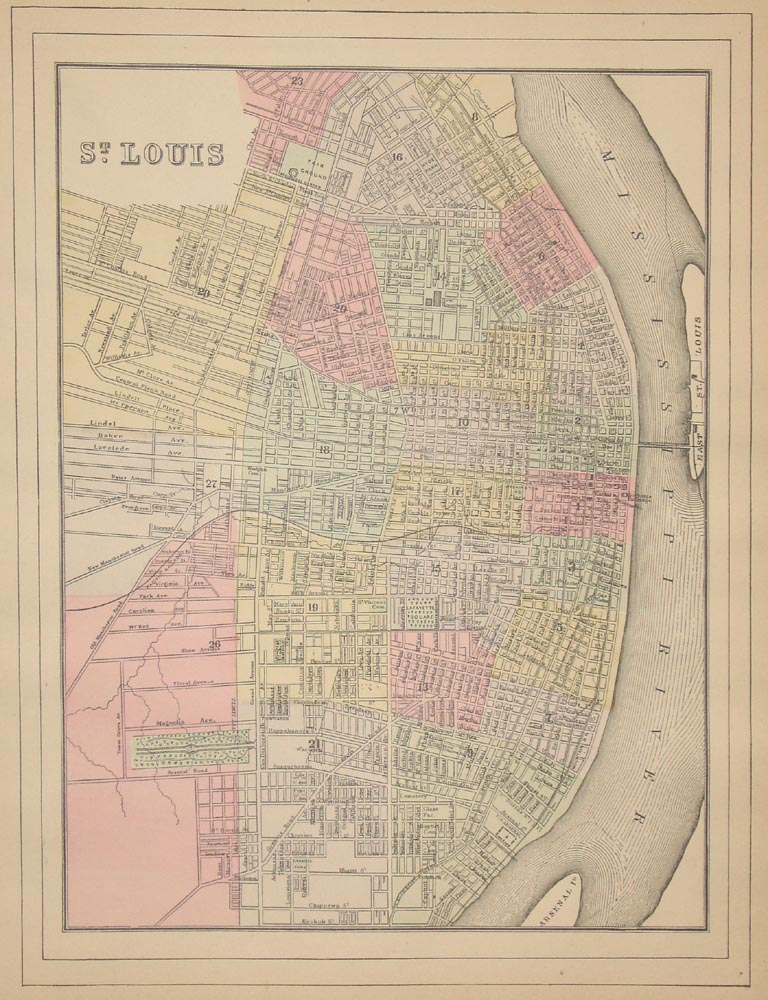 St. Louis – The Old Map Gallery