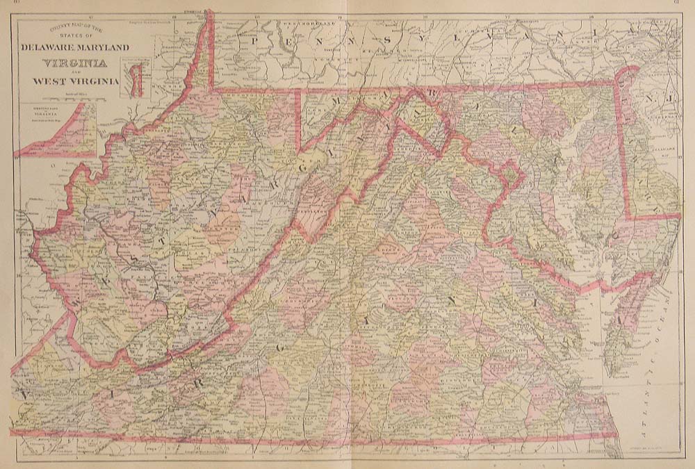 Delaware, Maryland, Virginia... – The Old Map Gallery
