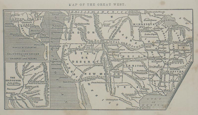 (U.S. West) Map of the Great West – The Old Map Gallery